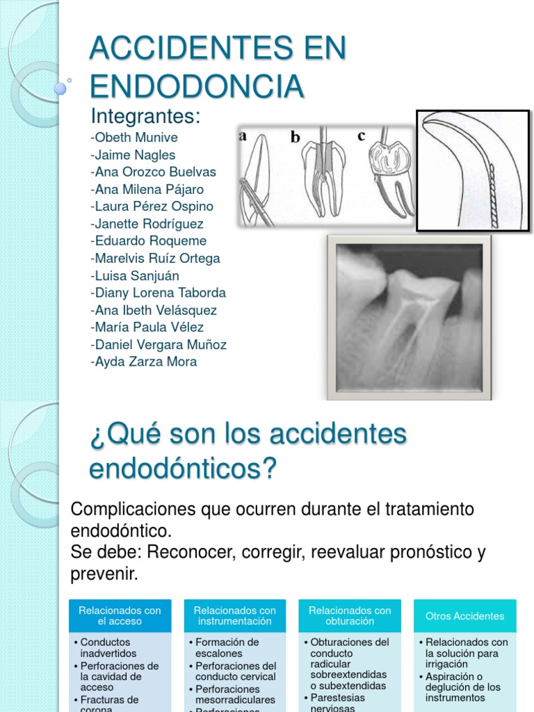 Accidentes en Endodoncia