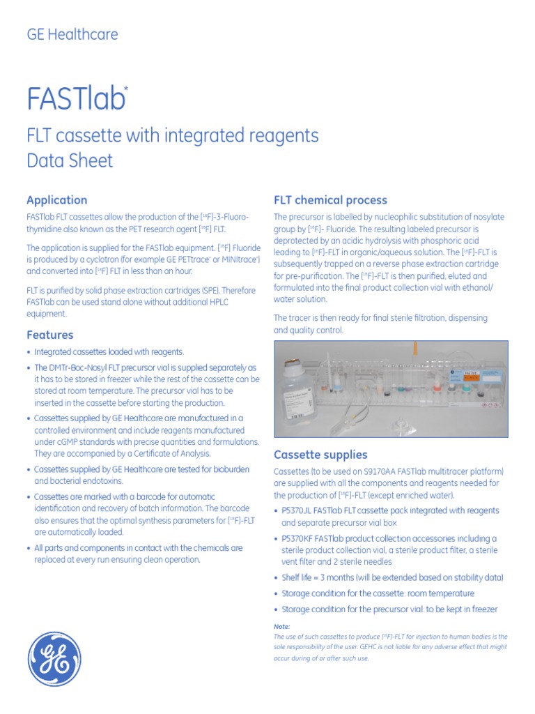 P5370JL - FASTlab FLT Cassettes (5 Pack) | Compact Cassette | Chemistry