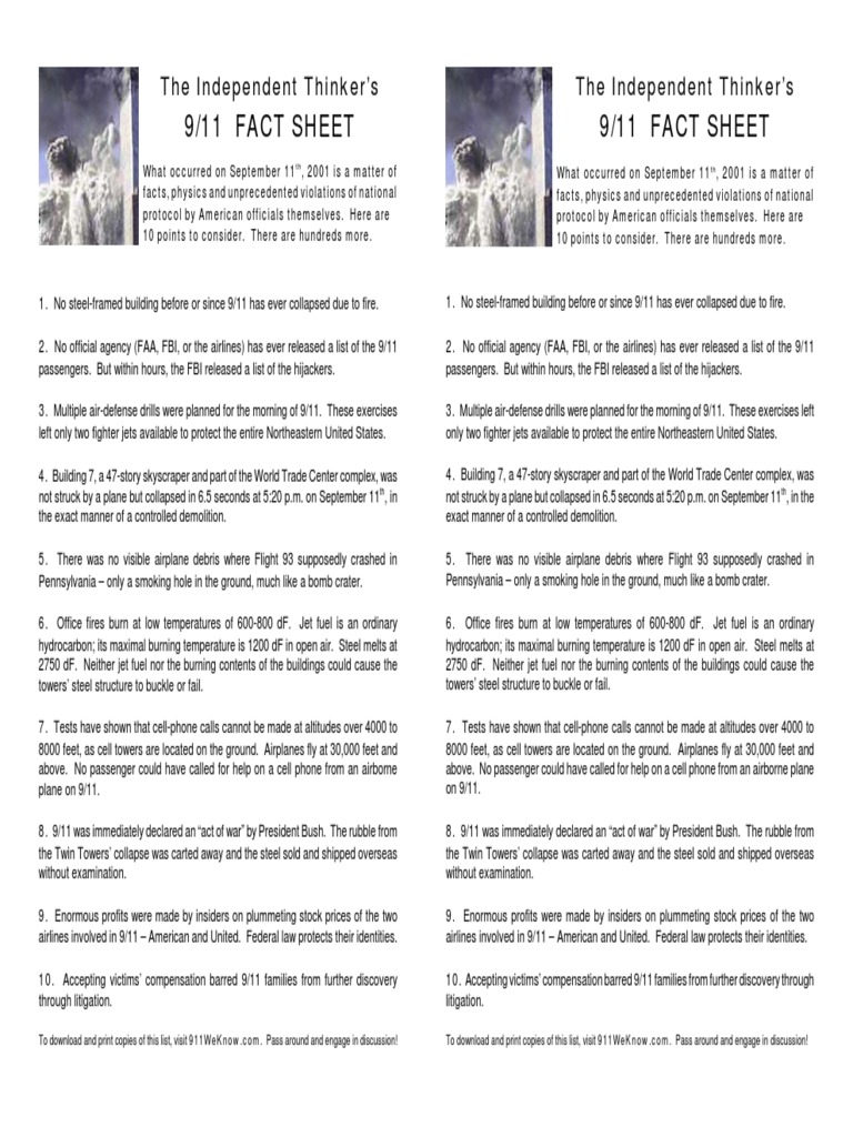 9/11 Facts: Uncovering Key Points | PDF