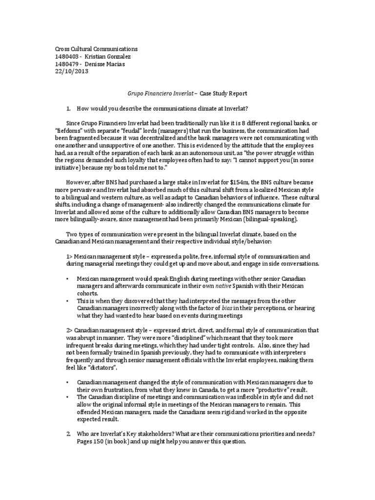 CCC - Inverlat Case - Grupo Inverlat Case | PDF | Leadership ...