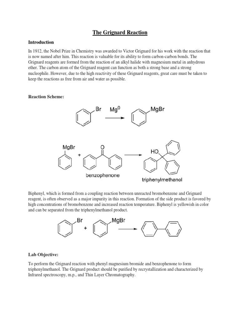 The Grignard Reaction | Chemical Reactions | Chemical Substances