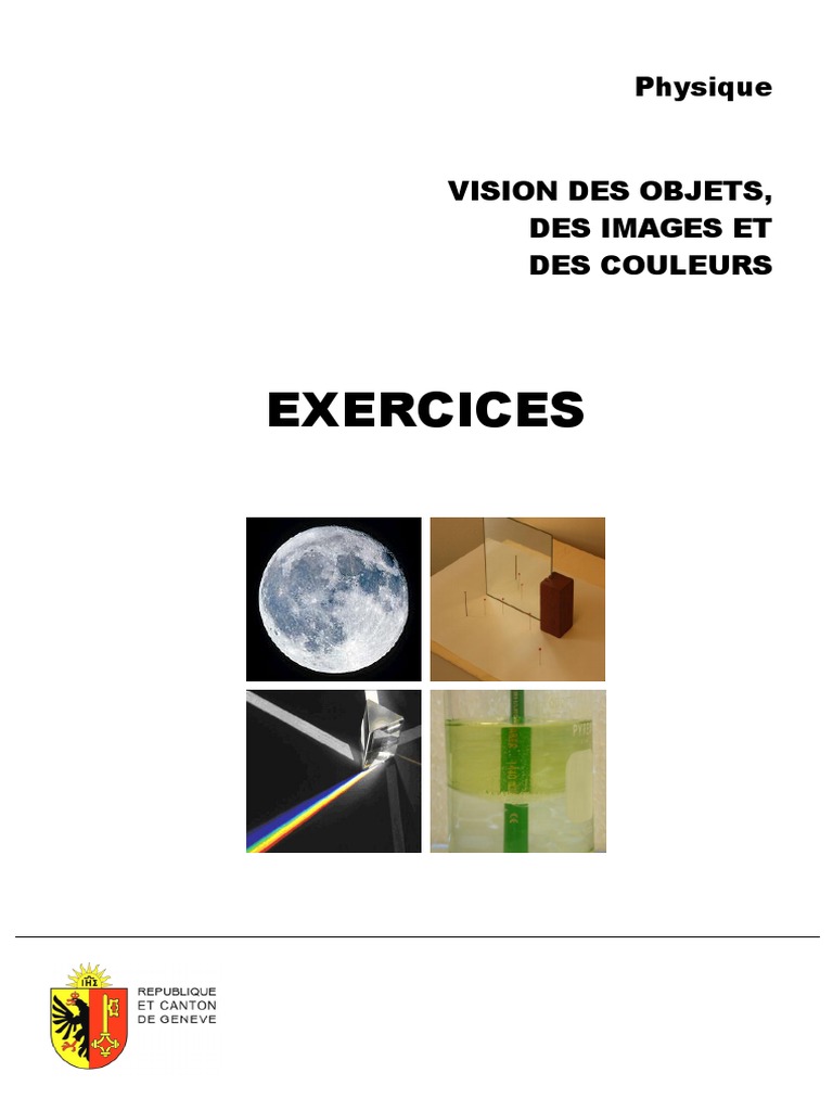 Exercices optique 10e.pdf | Couleur | Lumière