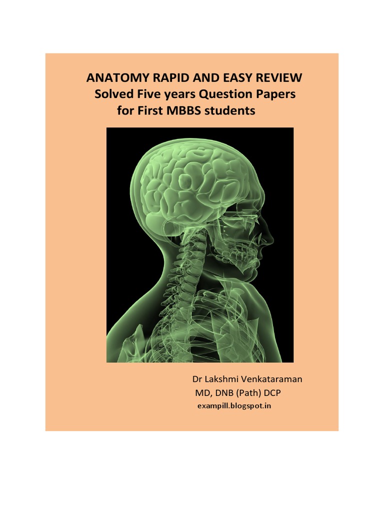 Anatomy Question Papers for MBBS Students | PDF | Common Carotid Artery ...
