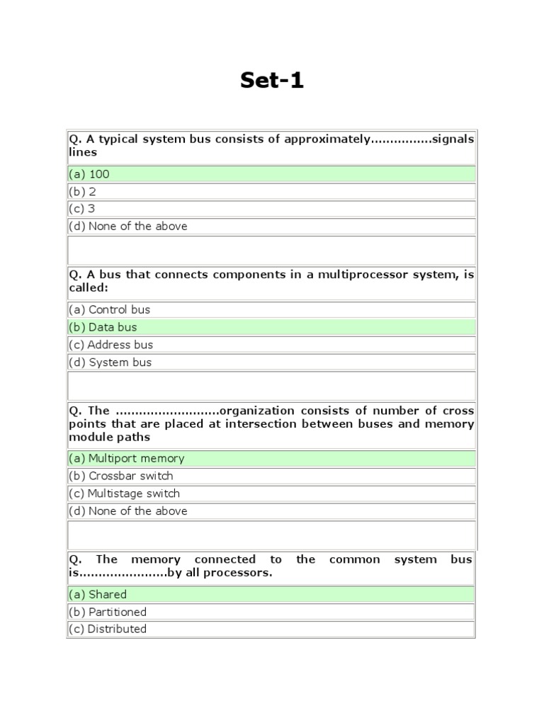 Advance Computer Architecture Mcq's | PDF | Instruction Set | Central Processing Unit