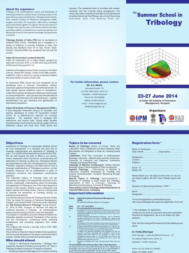 6th SST Brochure | PDF | Wear | Industries