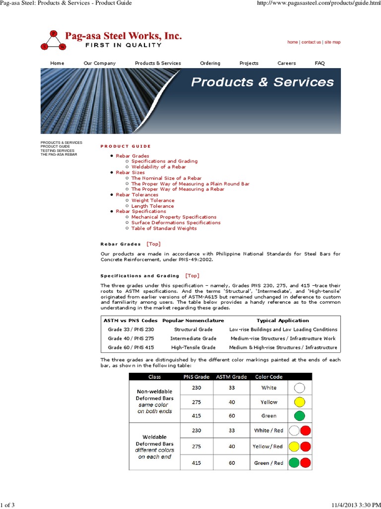 Pag-Asa Steel Products & Services - Product Guide | Structural ...