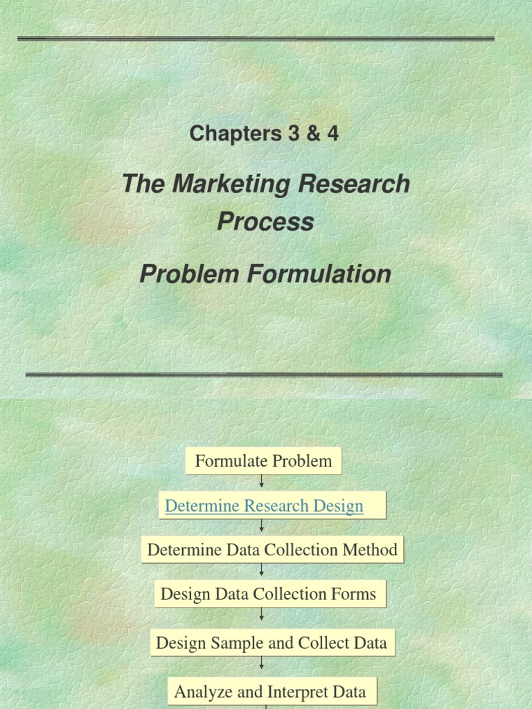 Problem Formulation in MR | PDF | Marketing Research | Advertising