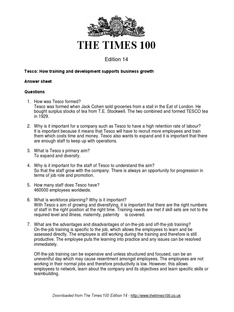 Tesco Training & Growth Strategies | PDF | Tesco | Mentorship