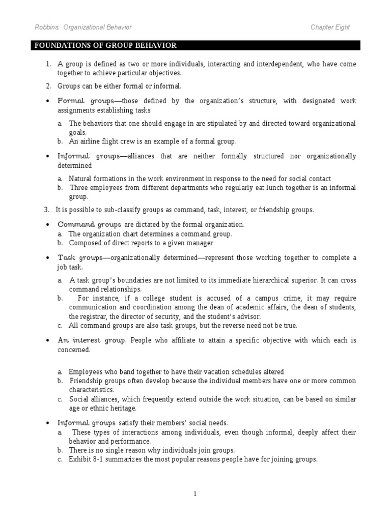 Foundations of Group Behavior Explained | PDF | Career & Growth