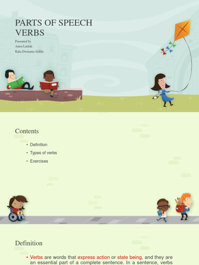 Parts of Speech Verbs | PDF | Verb | Object (Grammar)