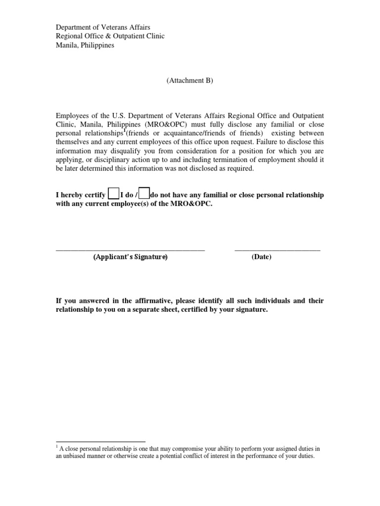 Nepotism Form | PDF | Employment | Justice