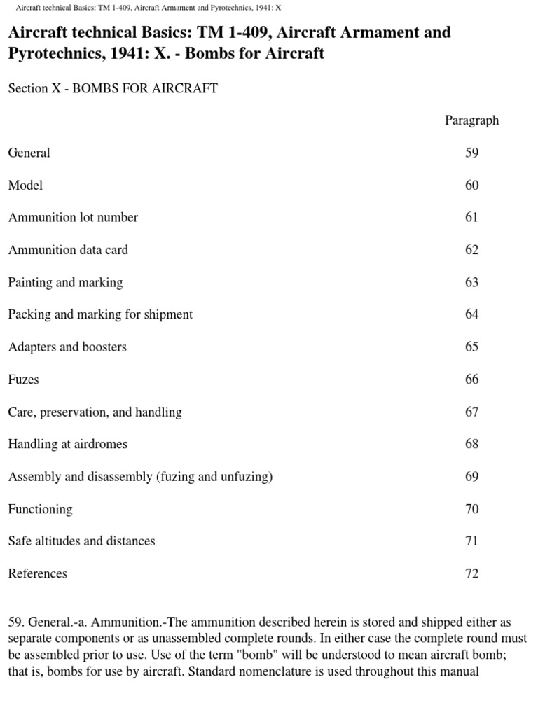 US Air Ordnance Ww2 Markings | PDF | Fuze | Ammunition