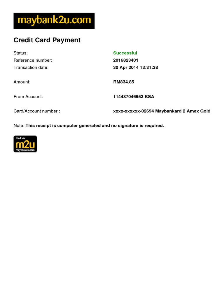 Receipt Amex April | PDF