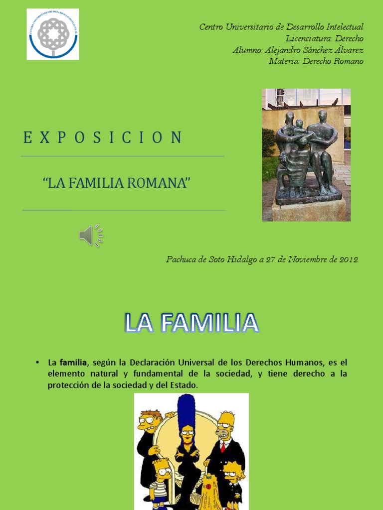 Exposicion La Familia | PDF | Matrimonio | Familia