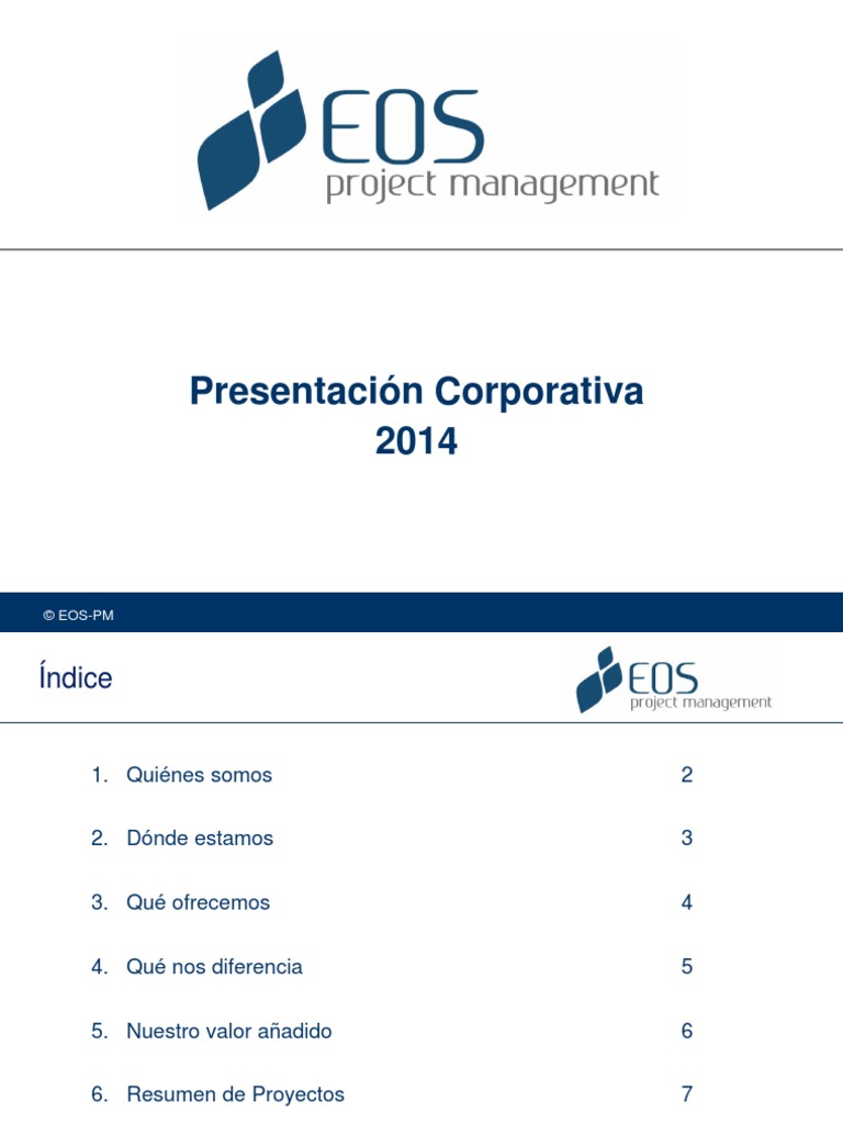 Eos Project Management (Español) | PDF | Energía solar | Incineración