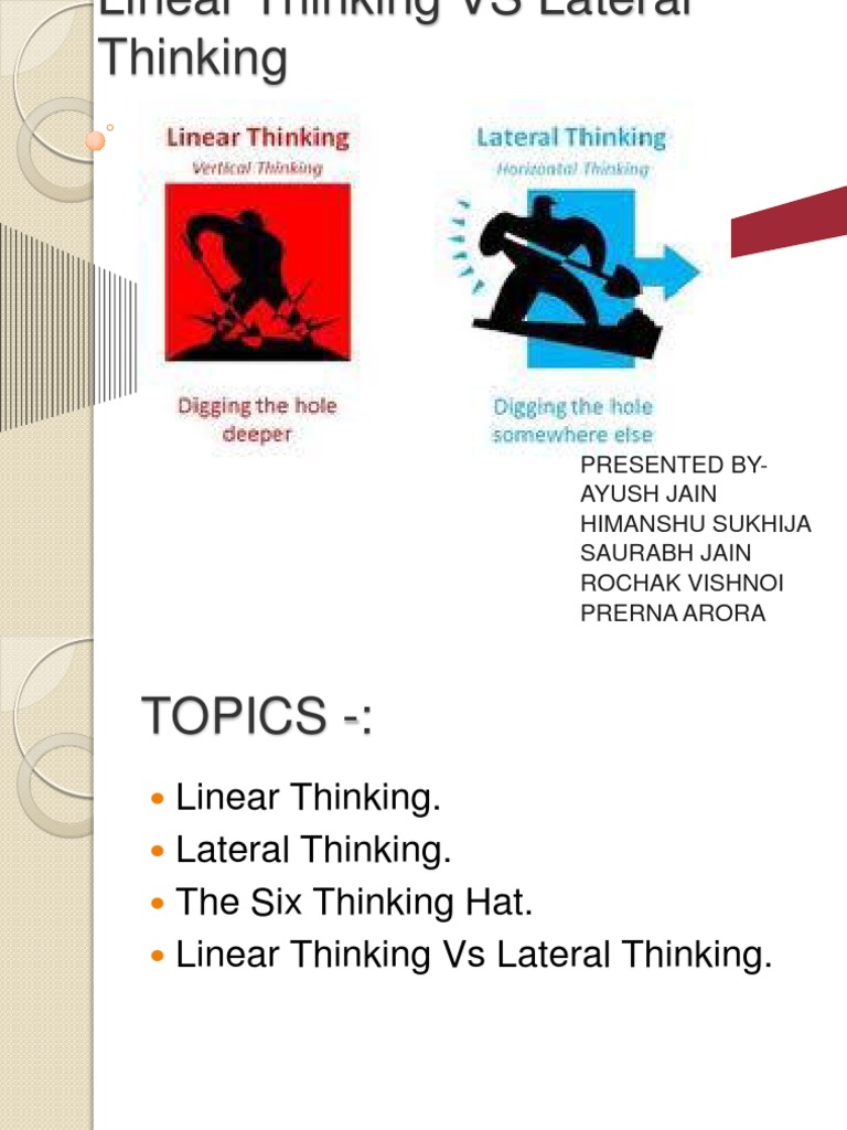 Linear Thinking Vs Lateral Thinking | PDF | Thought | Reason
