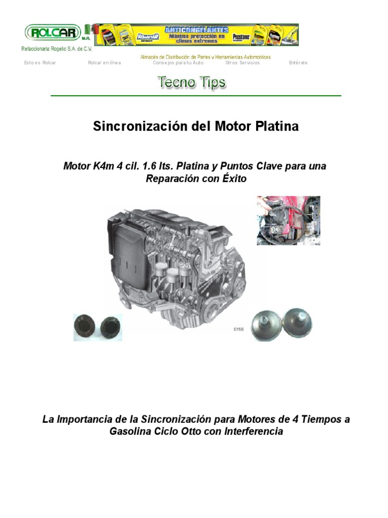 Sincronizacion Motor Platina | Descargar gratis PDF | Tornillo ...