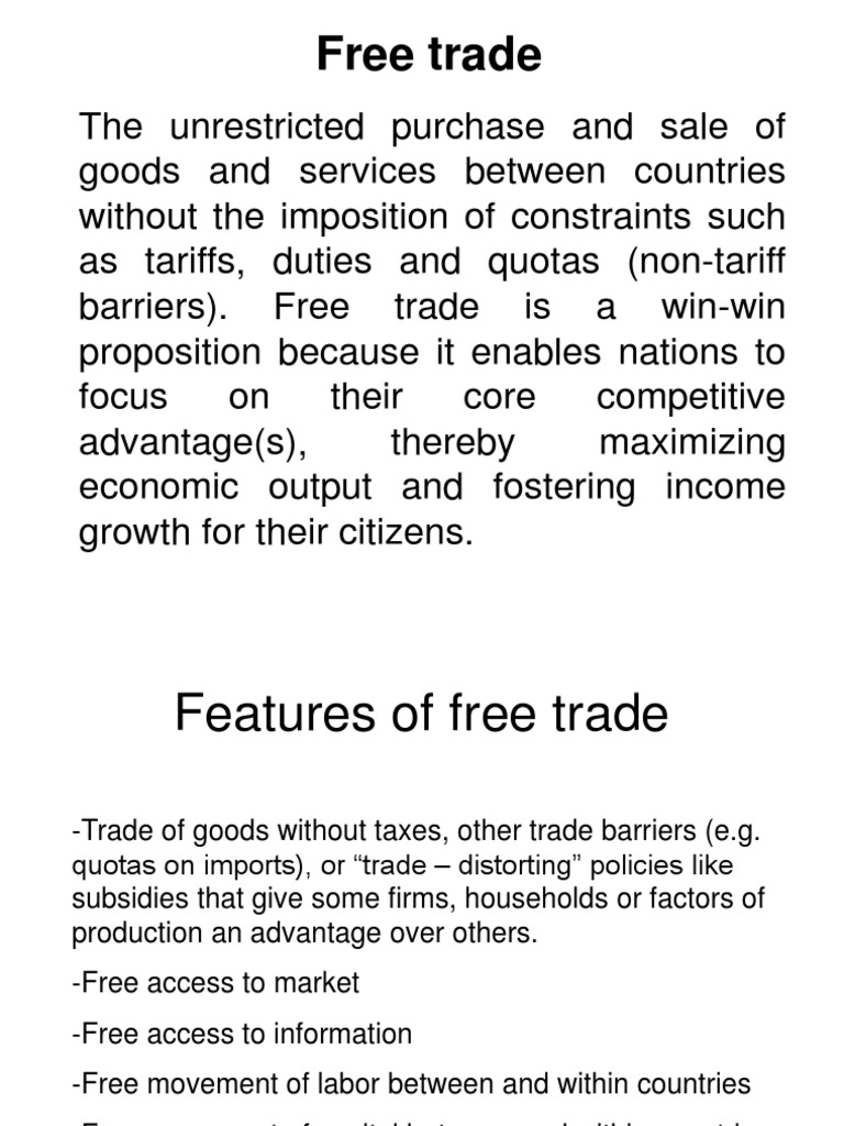 Free vs. Fair Trade: Key Differences Explained | PDF | Free Trade ...
