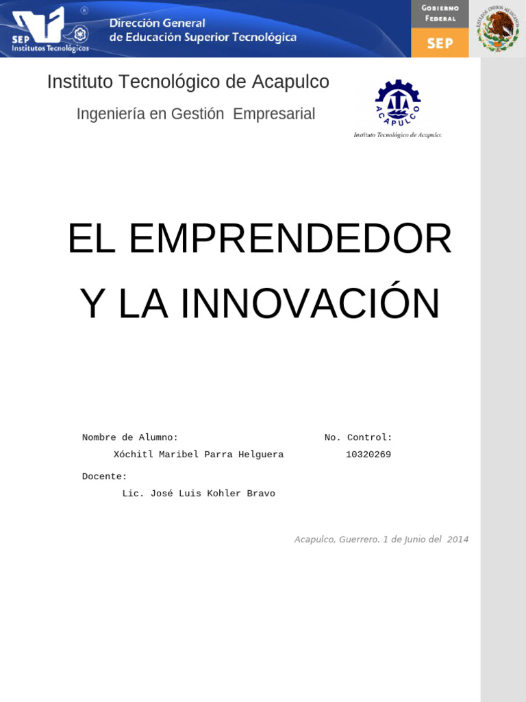 El Emprendedor y La Innovación | PDF | Apple Inc. | Steve Jobs