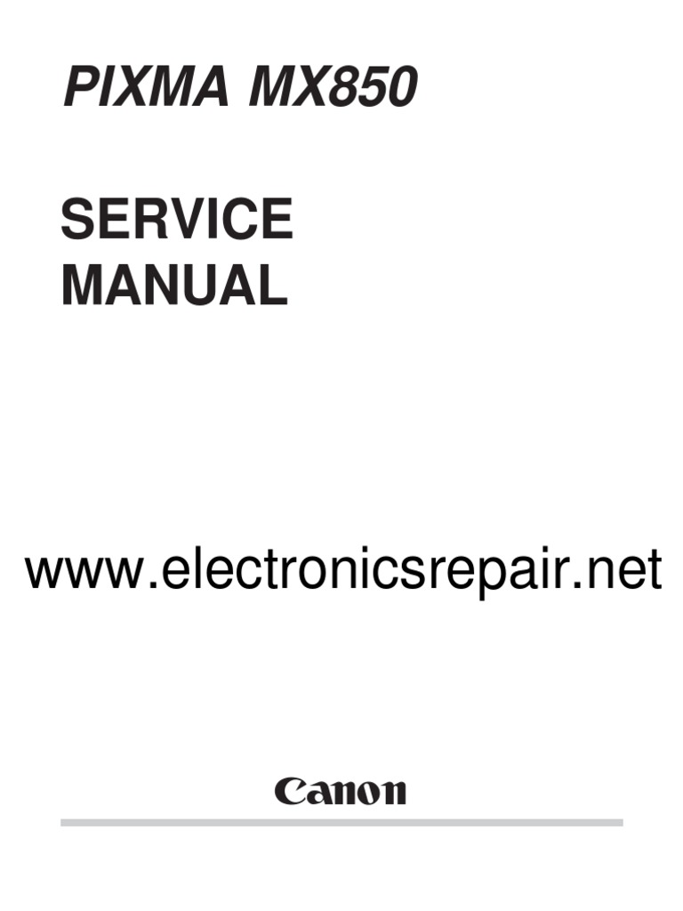 Canon Pixma Mx850 | PDF | Printer (Computing) | Image Scanner
