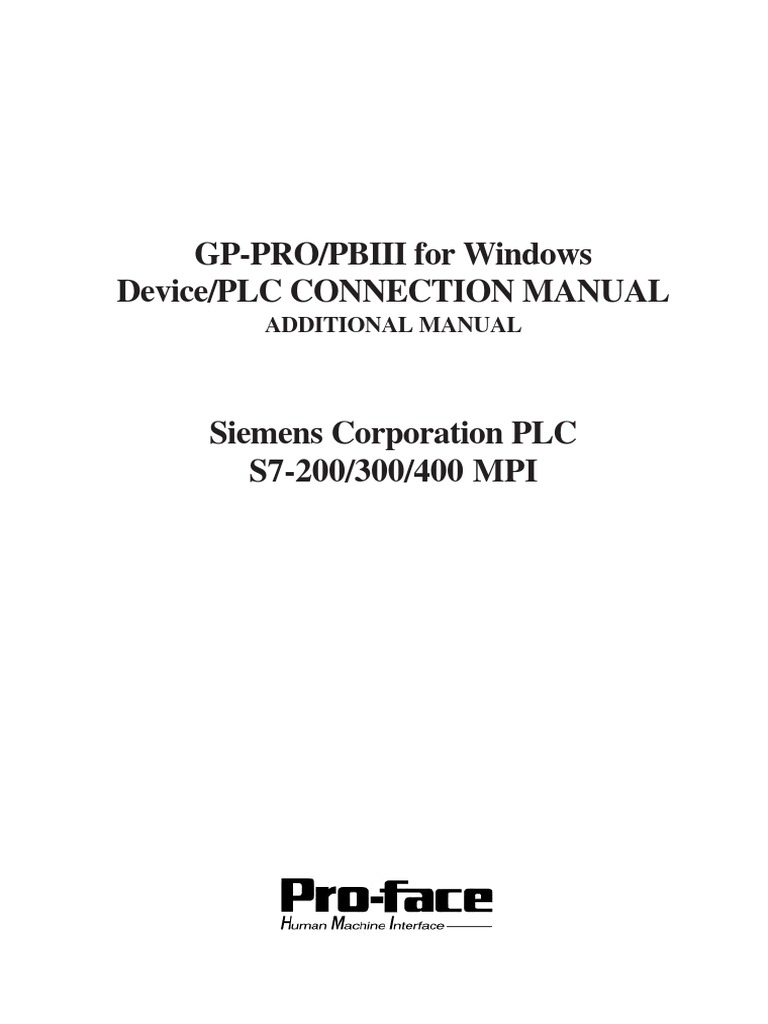 GPW Sie Mpi Mh01ea | PDF | Programmable Logic Controller | Port ...