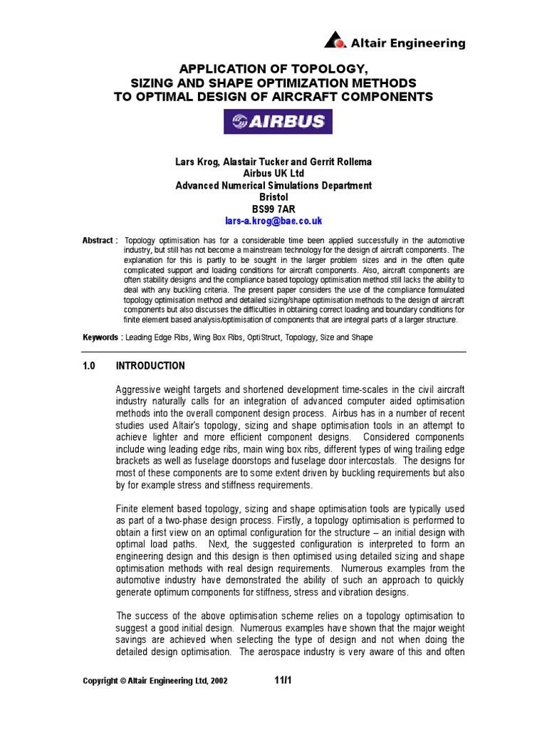 Airbus Wing Rib Design | PDF | Mathematical Optimization | Buckling