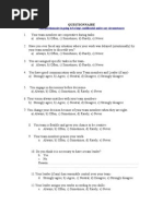 Teamwork Skills Questionnaire | PDF | Behavior Modification | Communication