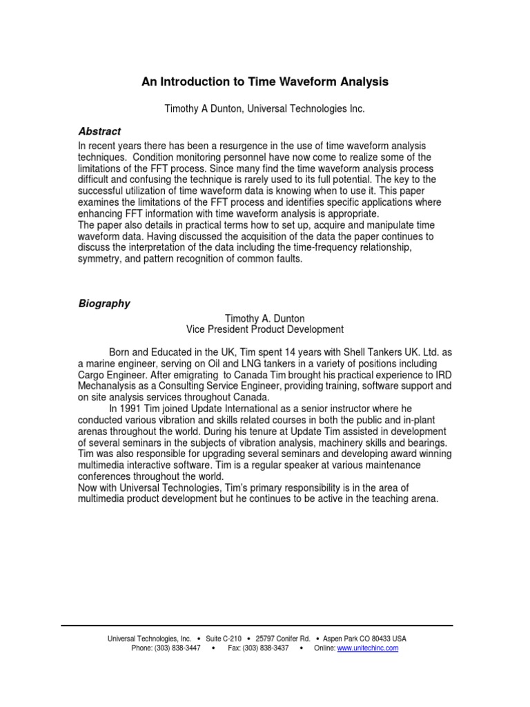 Time Waveform | PDF