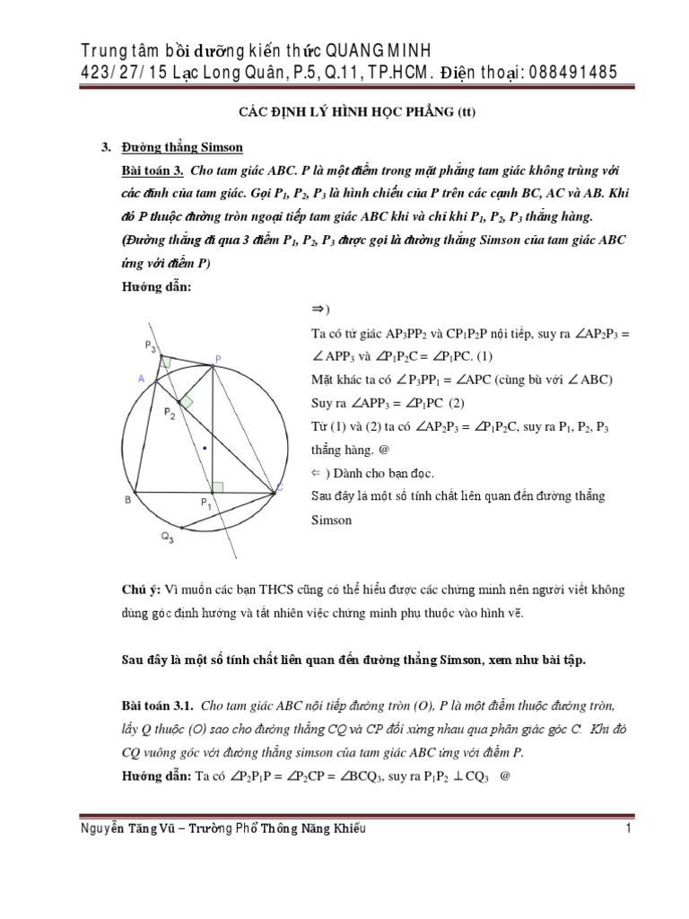 Duong Thang Simson Va Steiner | PDF