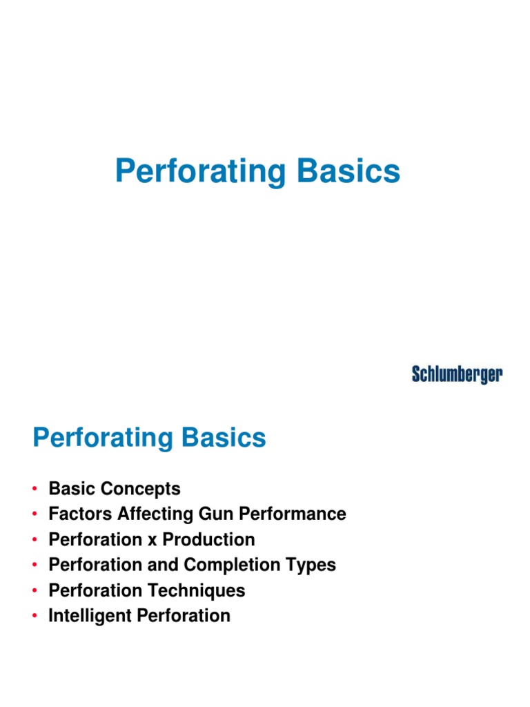 Perforating Basics | PDF | Explosive Material | Casing (Borehole)