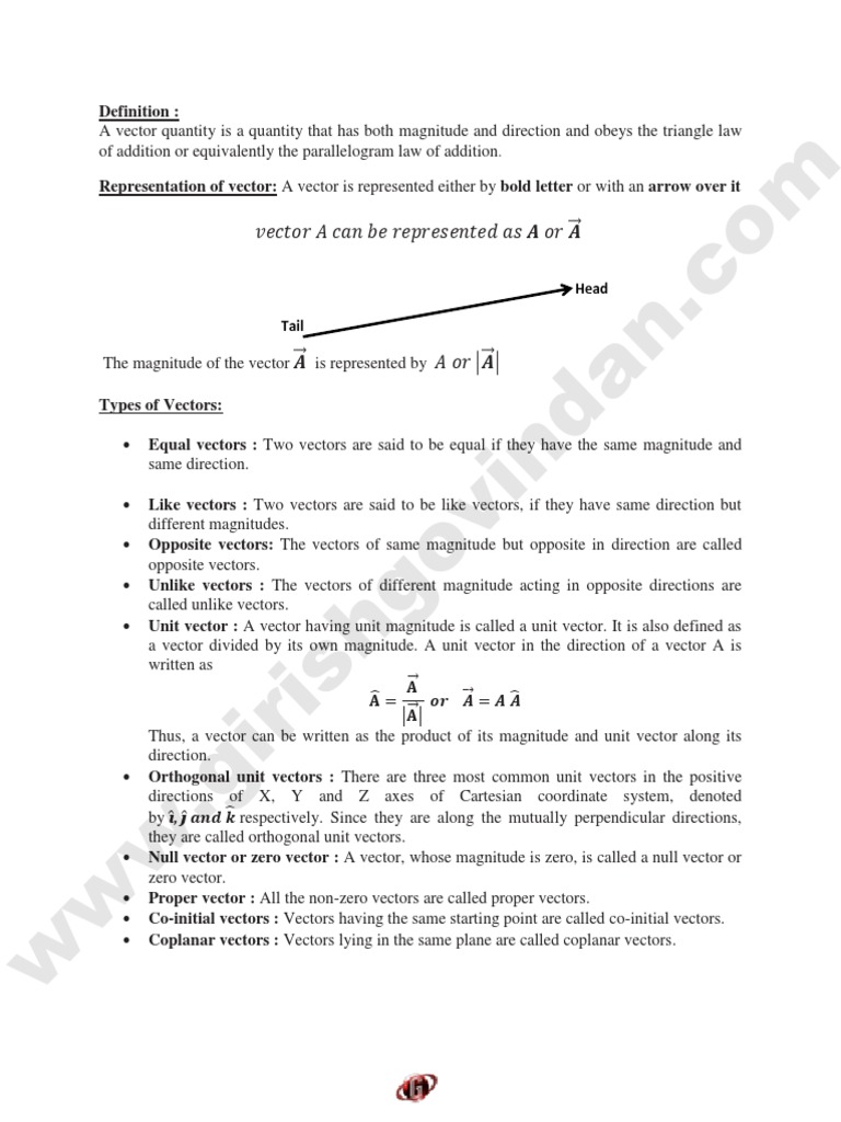 Vectors | PDF | Euclidean Vector | Norm (Mathematics)