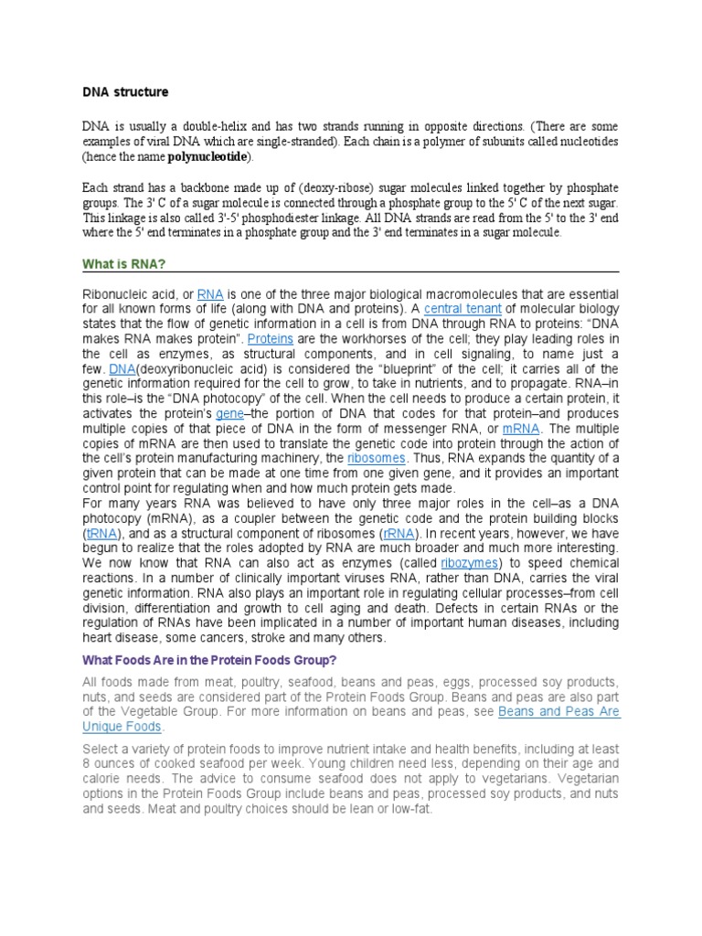 DNA Structure: What Is RNA? | PDF | Beta Sheet | Rna