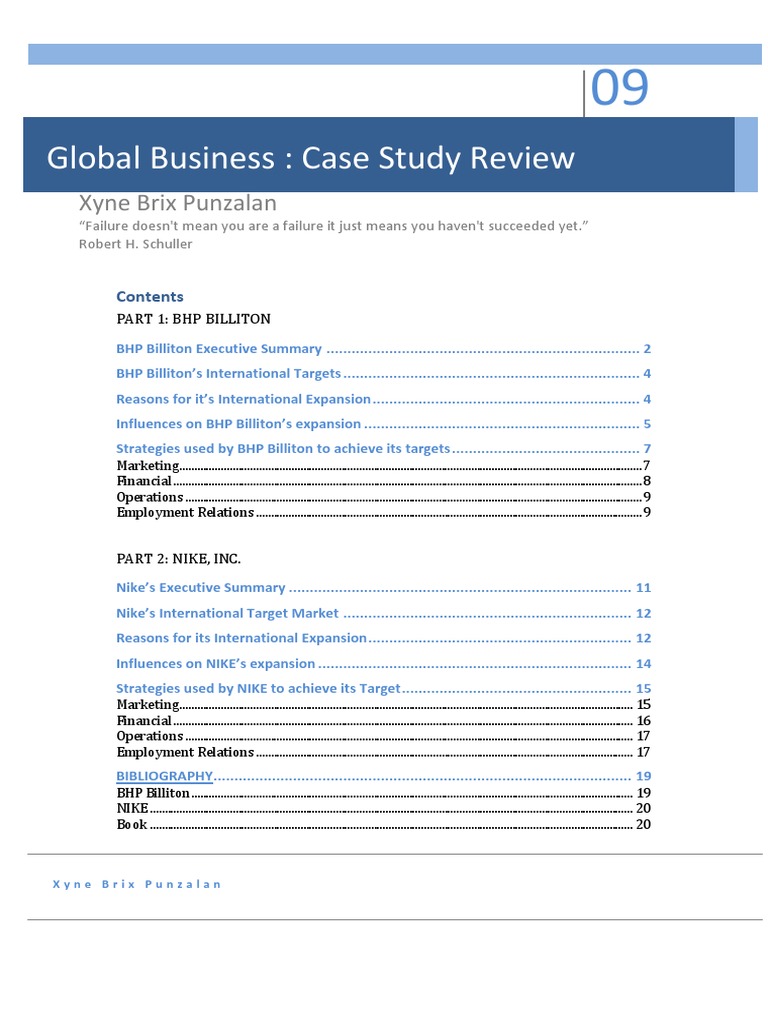 BHP | PDF | Mergers And Acquisitions | Nike
