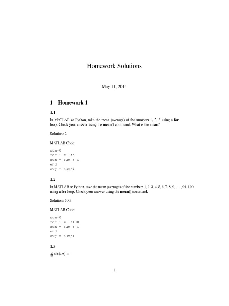 Homework Solution | PDF | Quadratic Equation | Eigenvalues And Eigenvectors