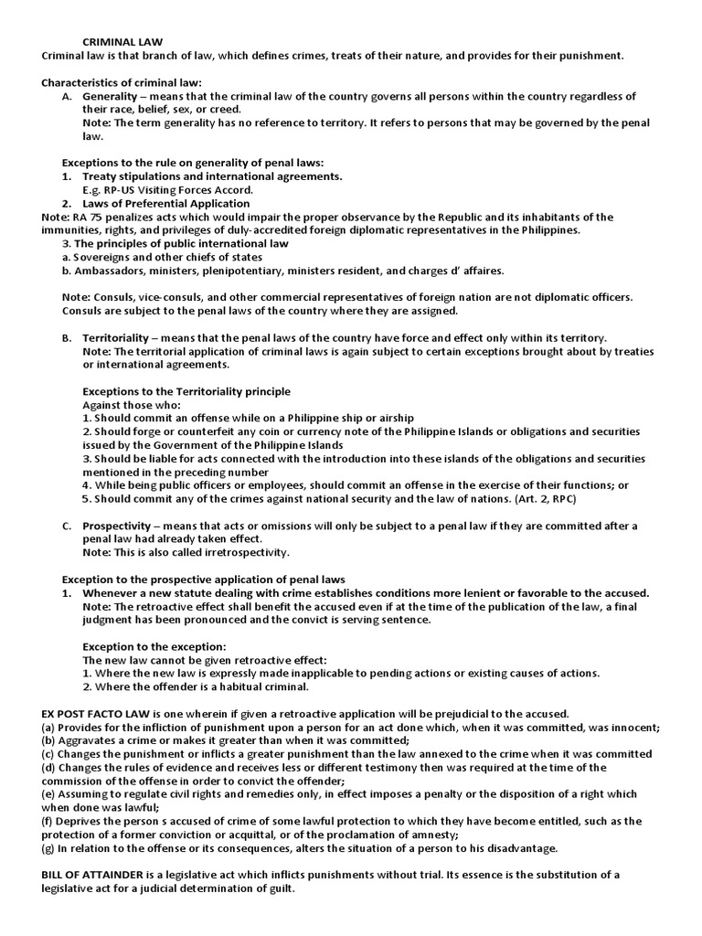 A Comprehensive Overview of the Key Concepts and Principles of Criminal ...