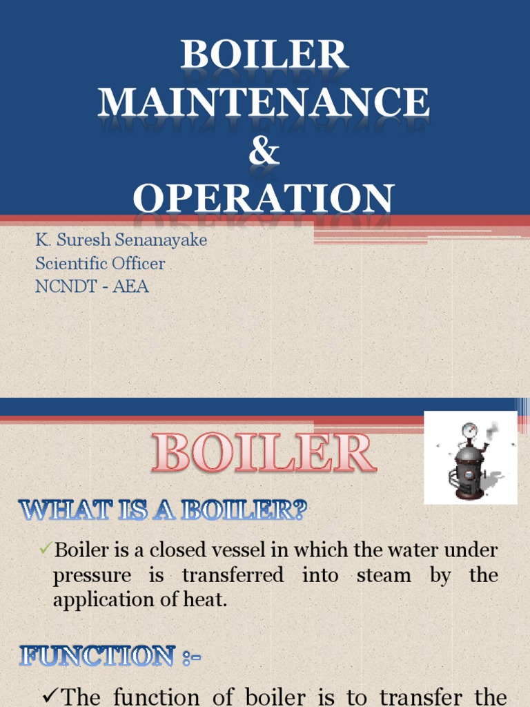Boiler Maintenance and Operations | PDF | Boiler | Furnace