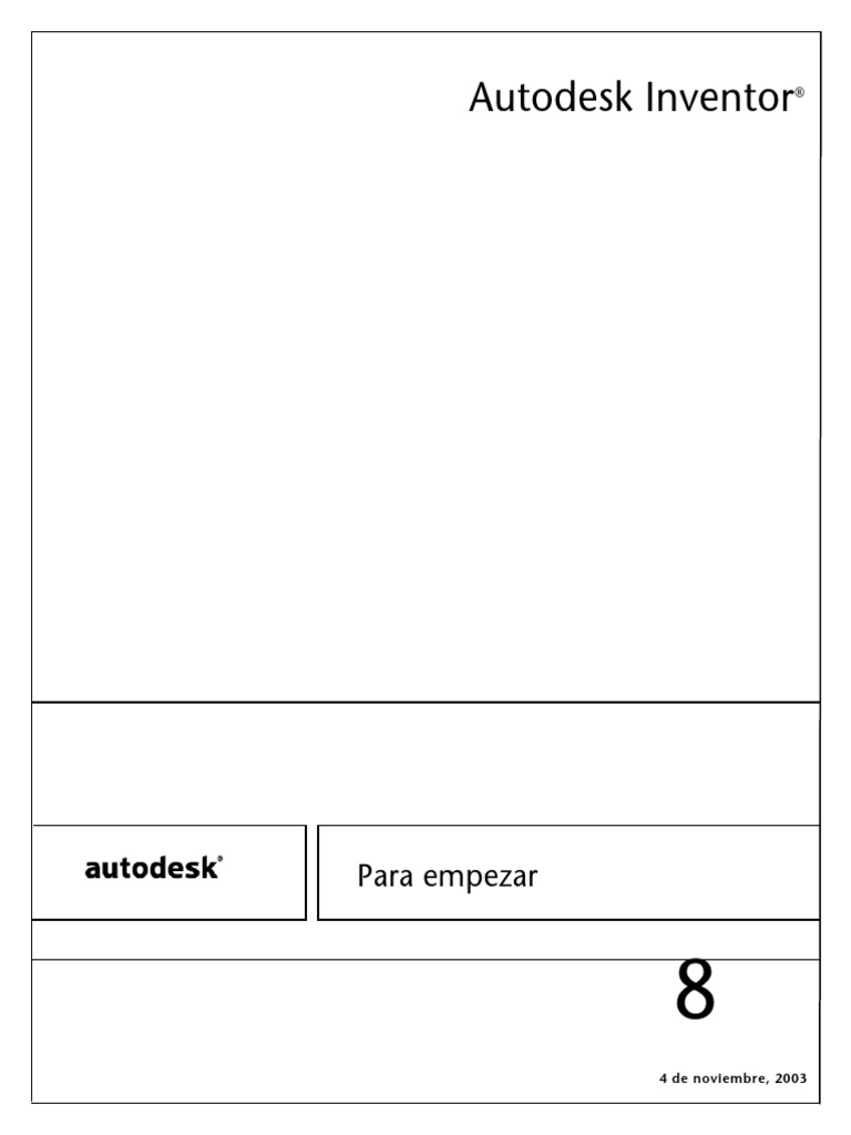 Manual Autodesk Inventor 8 PDF | PDF