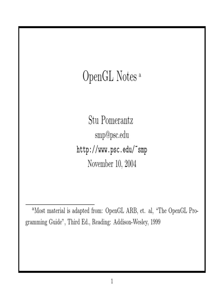 Opengl Notes 7 | Download Free PDF | Texture Mapping | Plane (Geometry) Opengl Notes 7 | Download Free PDF | Texture Mapping | Plane (Geometry)