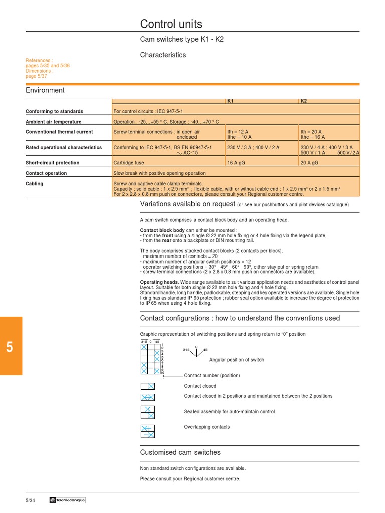 Interruptores K1 K2 | PDF | Switch | Electrical Connector