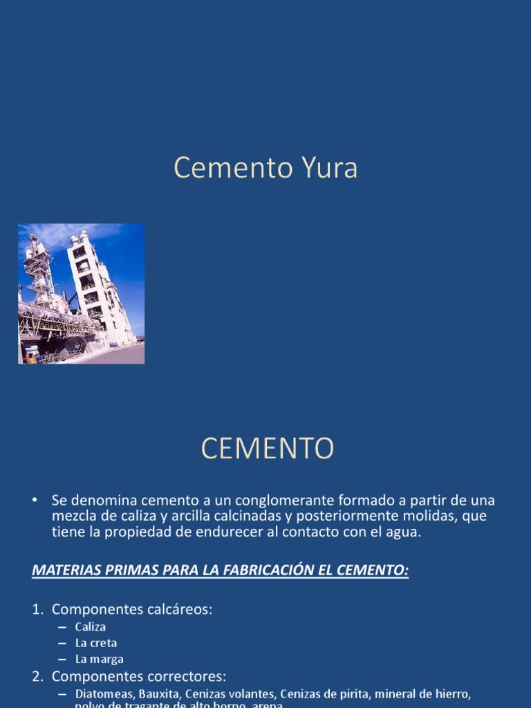 1 Cemento Yura | Descargar gratis PDF | Cemento | Contaminación