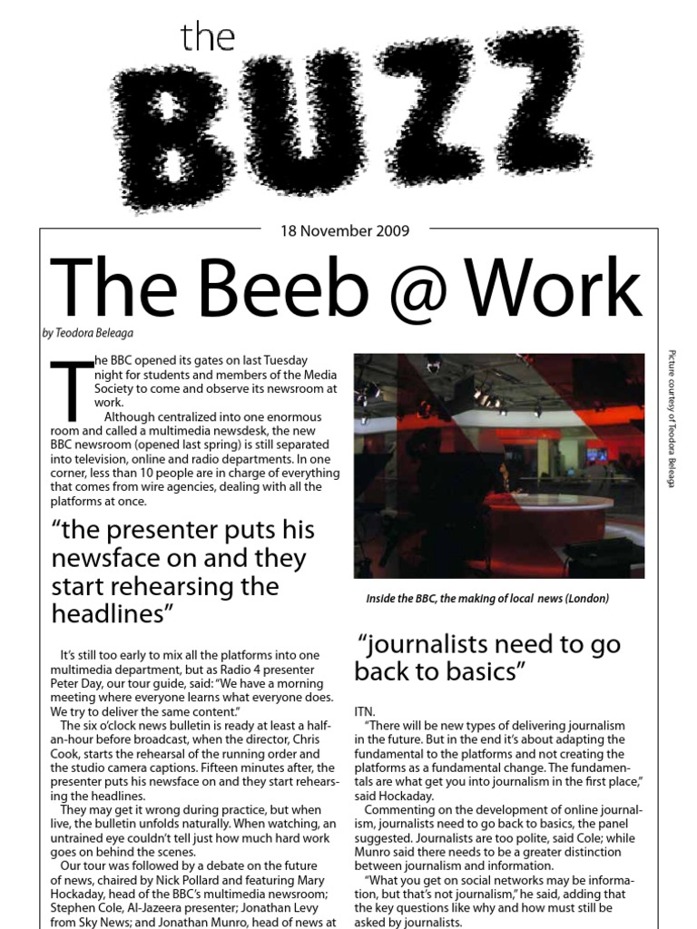 The Buzz Newsletter - 18th November 2009 | PDF | Bbc | News