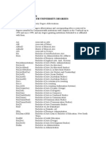 Academic Degree Abbreviations | PDF | Master's Degree | Doctoral Degrees