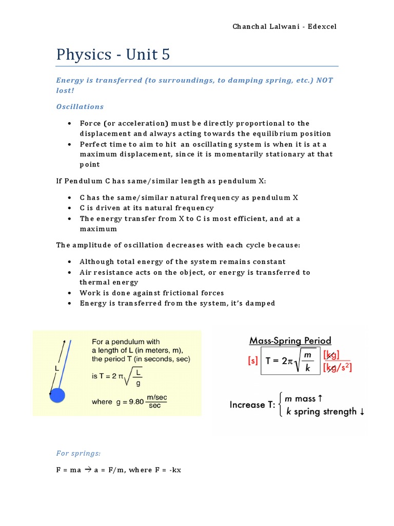 Physics - Unit 5 Other Topics | PDF | Radioactive Decay | Atoms