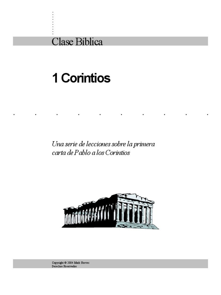 Comentario 1 Corintios | PDF | Primera epístola a los corintios | Pablo el apóstol