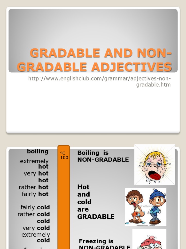 GRADABLE AND NON-ddfGRADABLE ADJECTIVES | PDF