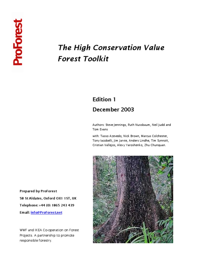 High Conservation Value Forest Toolkit | PDF | Conservation Biology ...