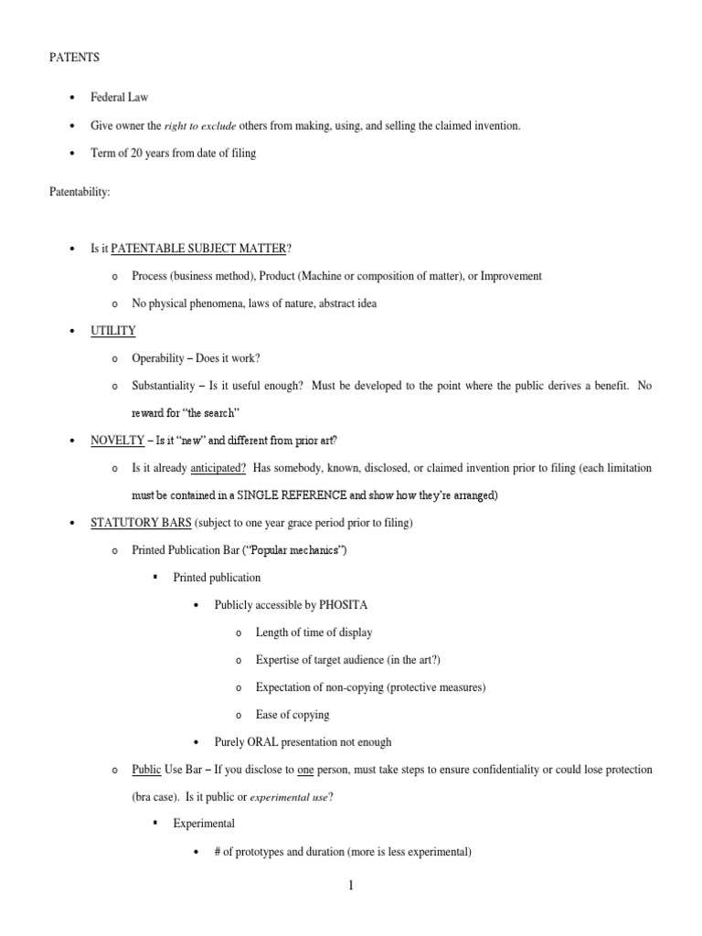 IP Quick Outline | PDF