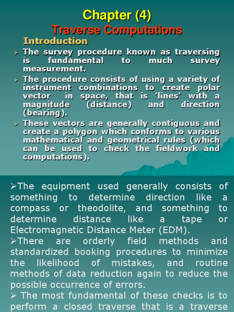 Traverse Computations | PDF | Surveying | Angle Traverse Computations | PDF | Surveying | Angle