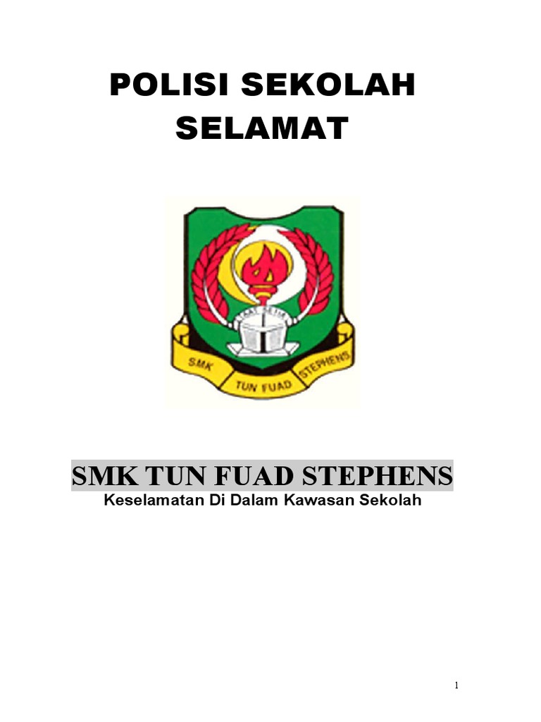 Keselamatan DLM Kawasan Sekolah SMK Tun Fuad Stephens | PDF