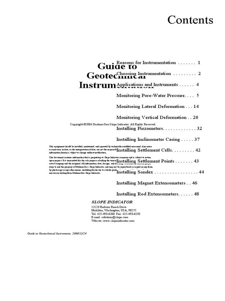 Guide To Instrumentation | PDF | Geotechnical Engineering | Accuracy ...